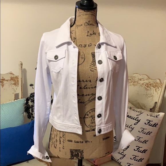 yest | Jackets & Coats | Ladies White Cotton Jacket | Poshmark
